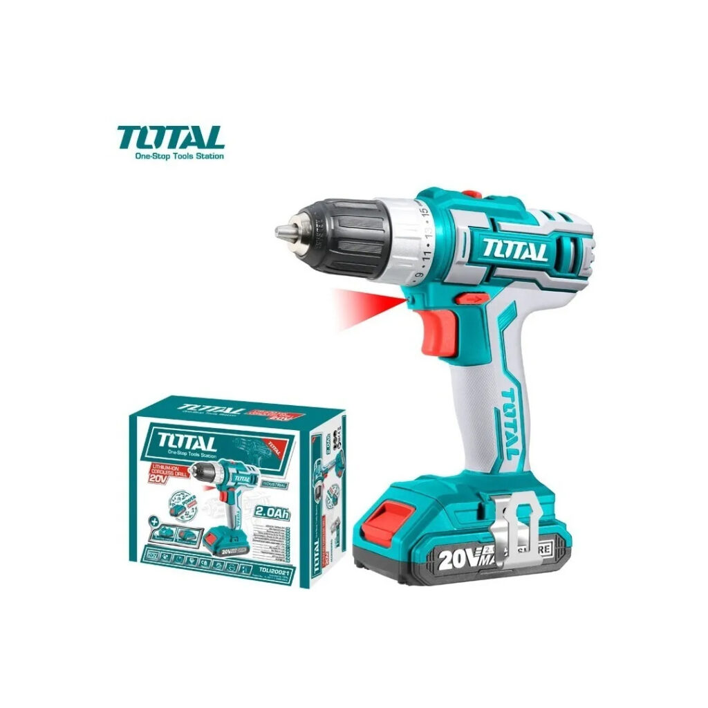 Taladro Atornillador Inalambrico Total 20v + Bateria Litio – HIDRO-SAN