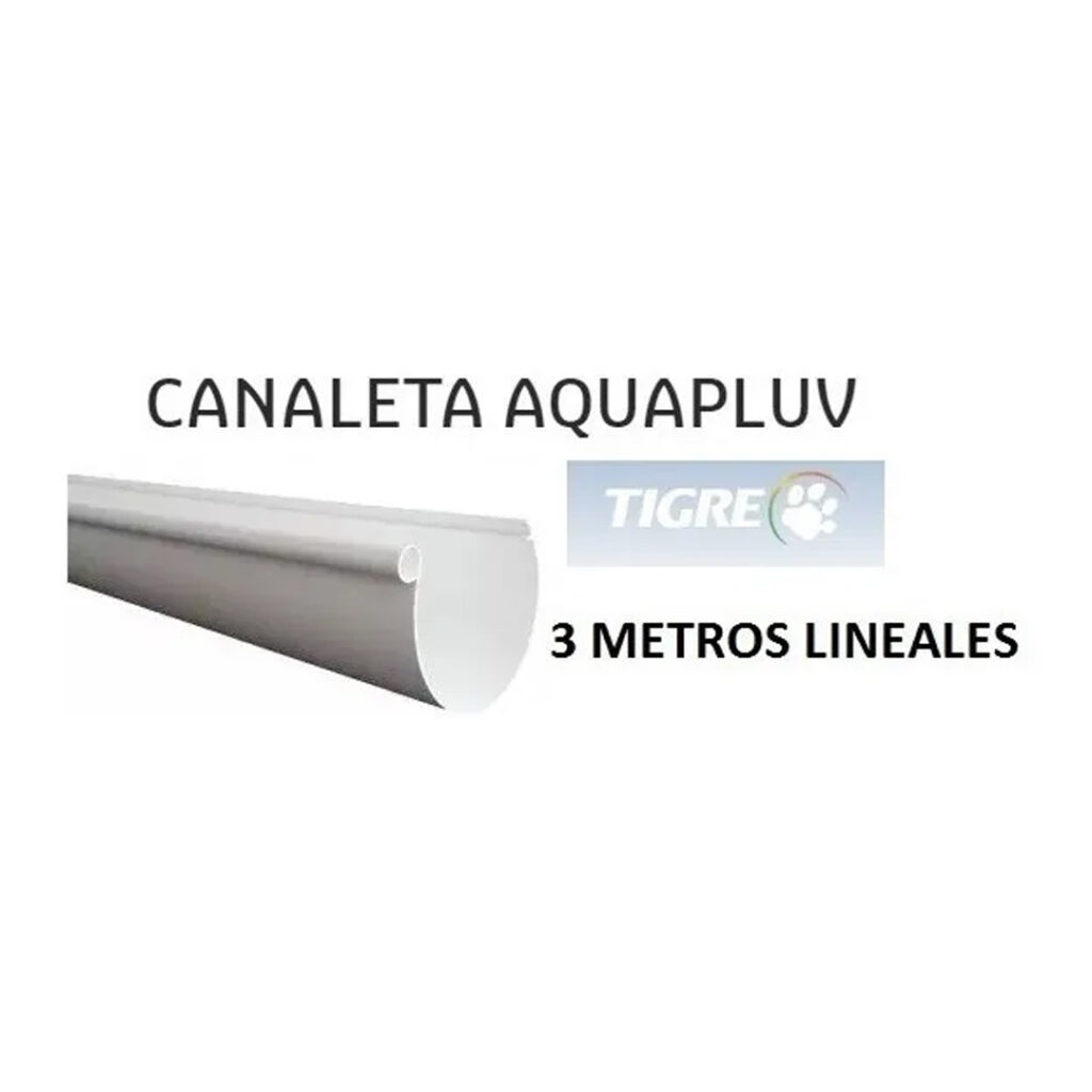 Embudo Canaleta Plastica Blanca Pvc Techo 3 Metros Tigre – HIDRO-SAN