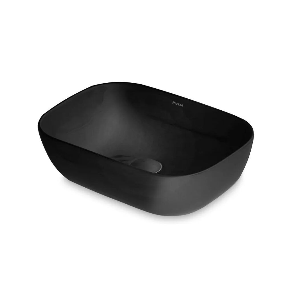Bacha Baño Black De Apoyar Piazza 455x320x140mm A426 Negro – HIDRO-SAN